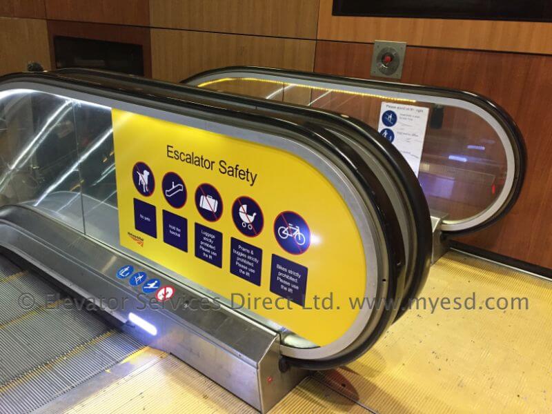 Escalator Safety Media – Network Rail Edinburgh - ESD Escalator Aesthetics