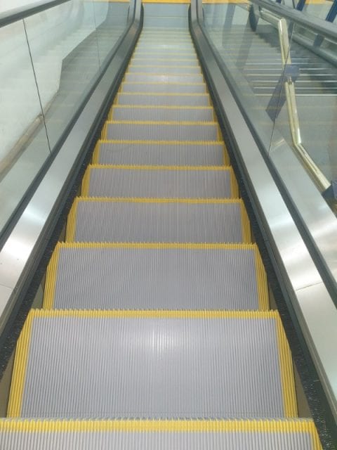 Escalator Step Safety Demarcation Lines Plymouth - ESD Escalator Aesthetics